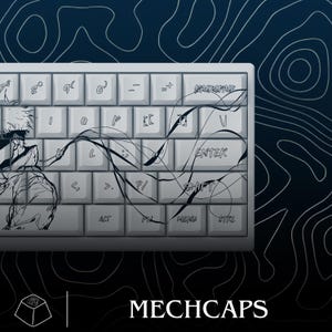 GOJO SENSEI - PBT Keycaps Anime Style Dye Sub Cherry for 61/65/68 ...