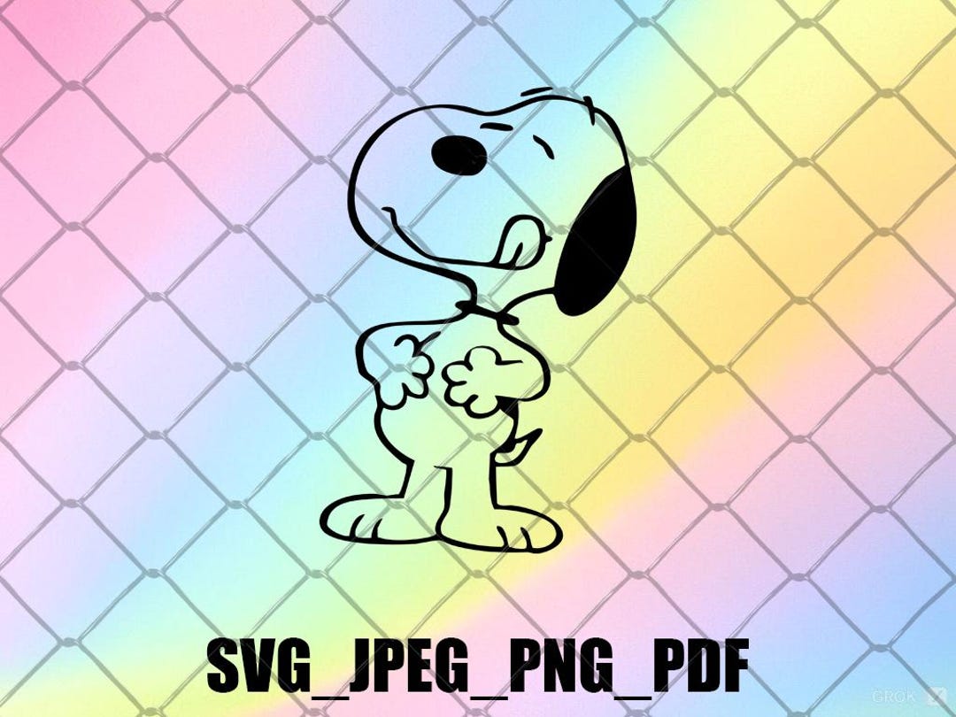 Snoopy is Hungry SVG // Snoopy is Hungry Cutting File // Snoopy Cricut ...