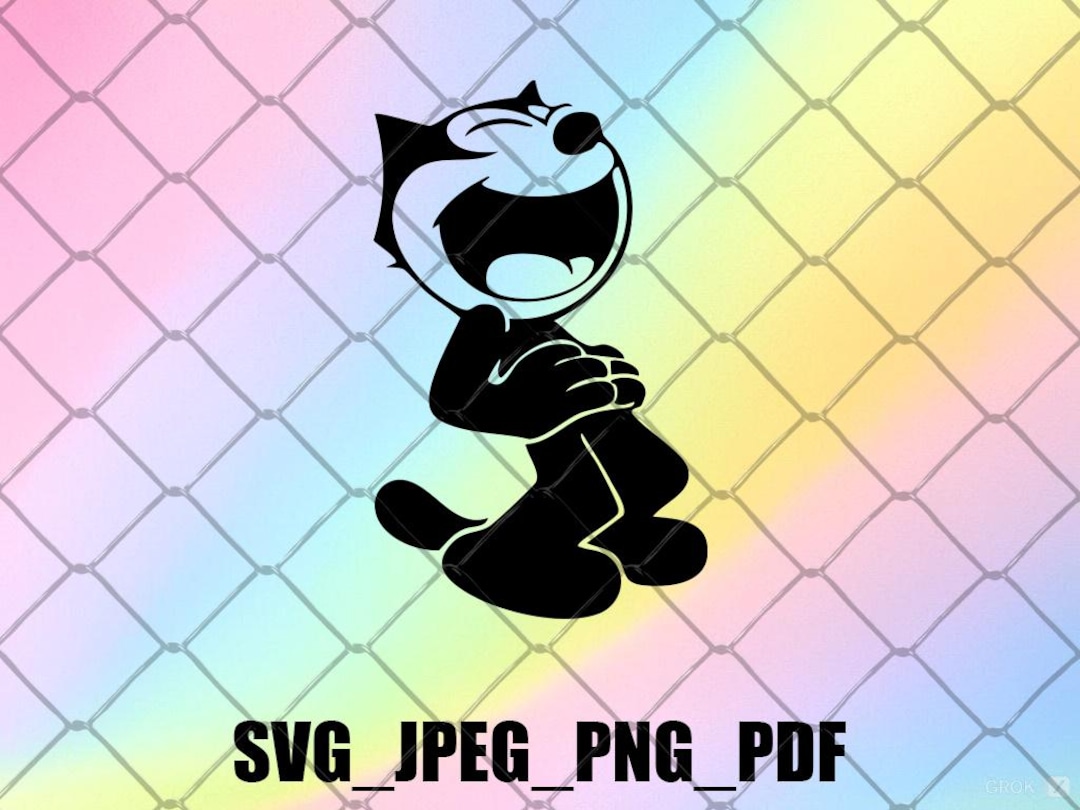 Felix Cat SVG // Felix the Cat Cutting File // Felix Cat Cricut - Etsy