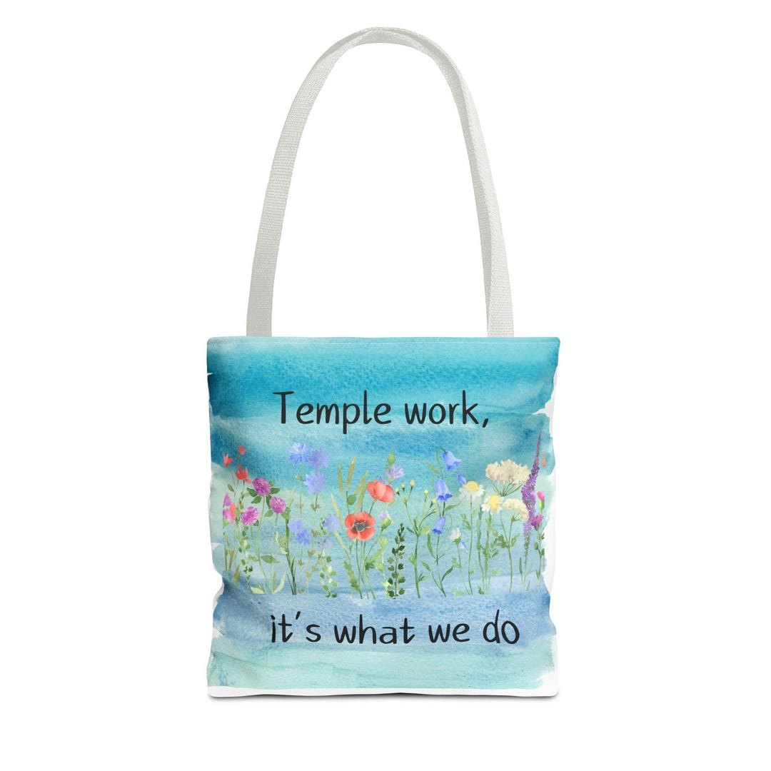 LDS Temple Work Tote Bag Carry Your Beliefs Everywhere, Mormon Temple ...