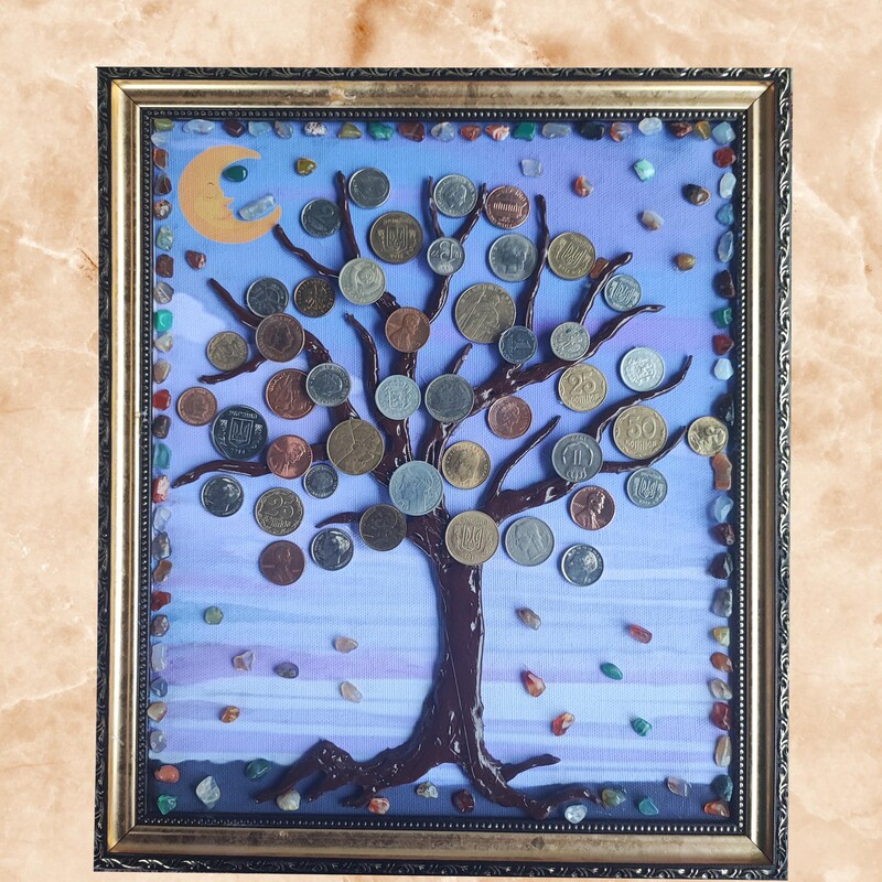Money Tree Painting - Etsy