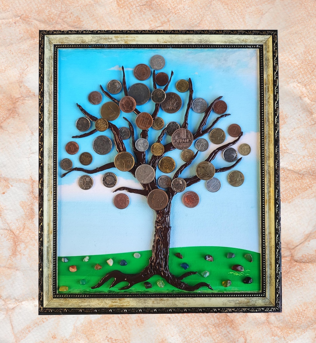 Money Tree , Money Tree Panel, Money Tree Drawing, Panel of Coins ...