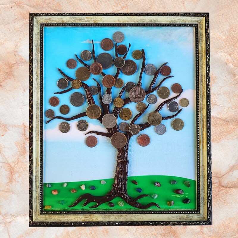 Money Tree Painting - Etsy