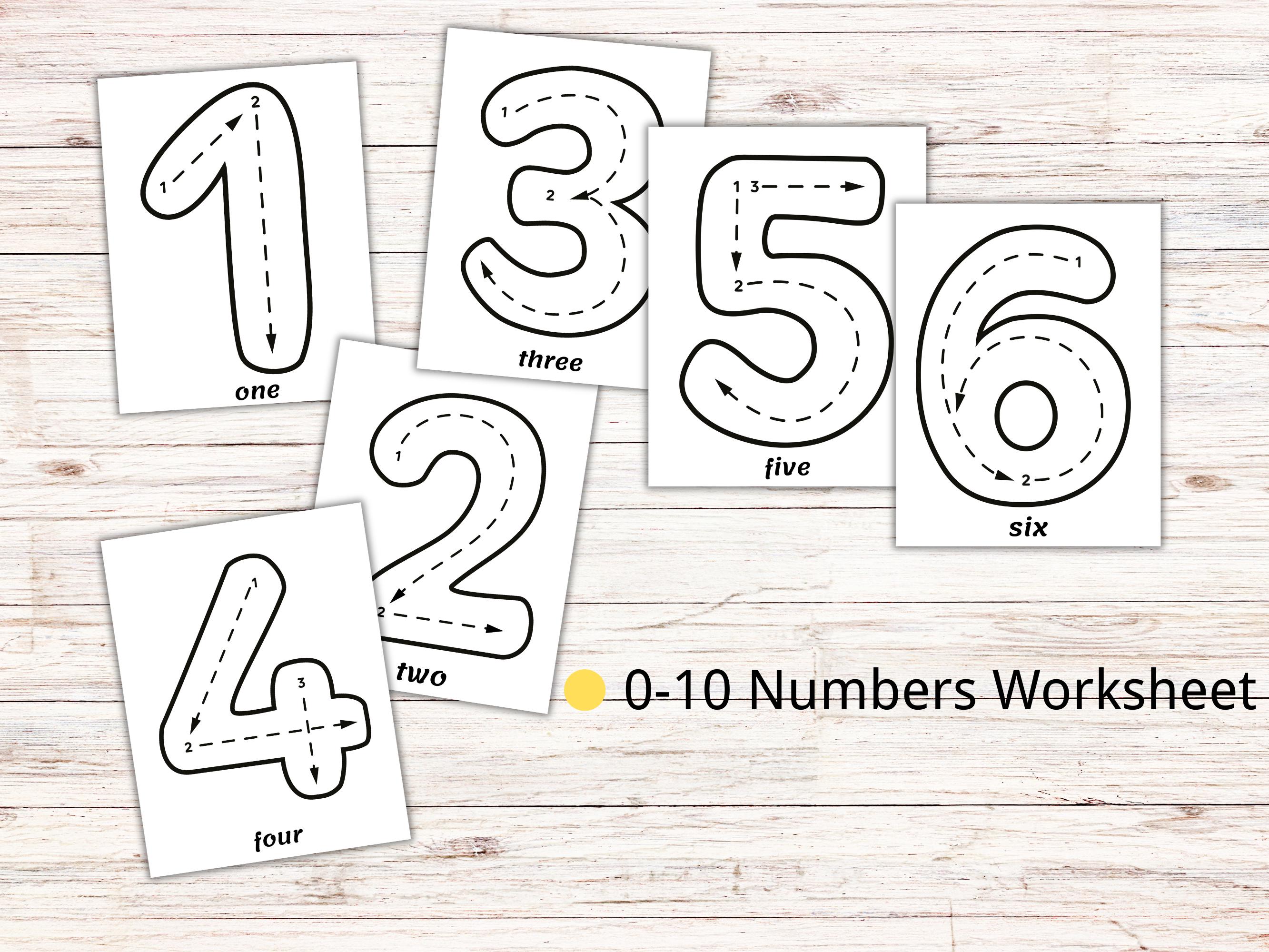 ABC 123 Tracing Activity for Toddlers - Trace Letters A-z,numbers 0-10 ...