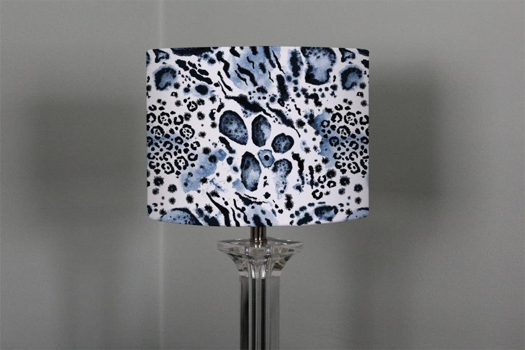 Blue Leopard Print ceiling & Lamp Shade - Etsy