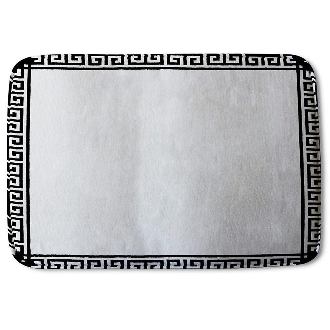 Bathmat Greek Key Border Frame bath Mats - Etsy