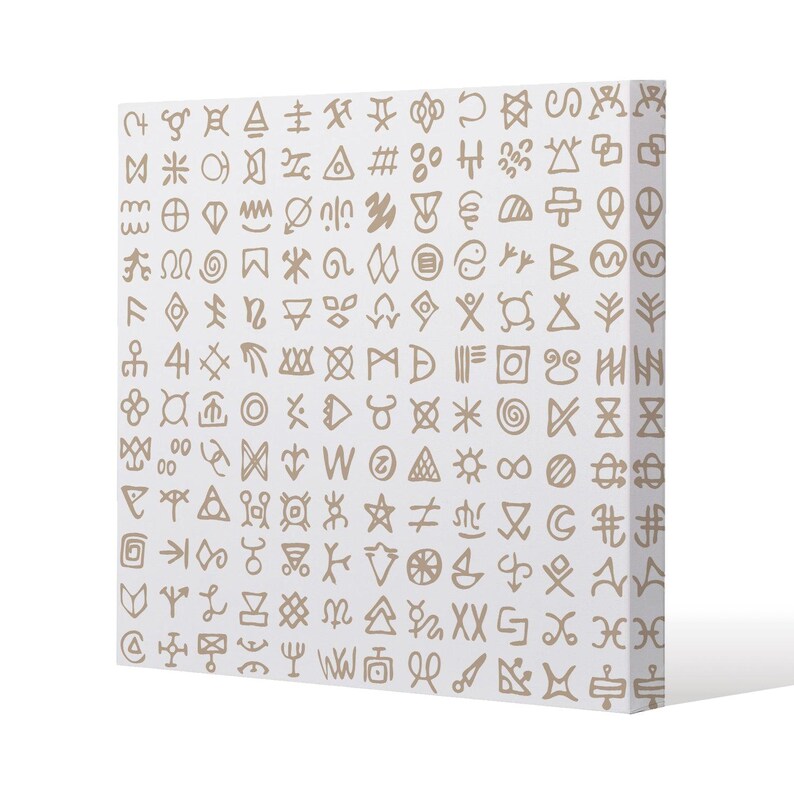 Viking Ritual Symbols canvas Print - Etsy