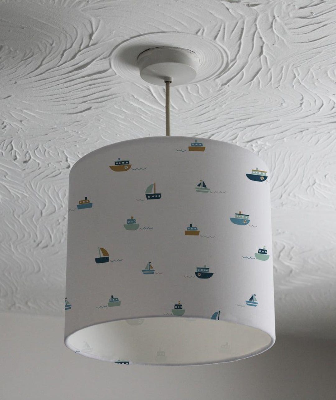 Cute Pattern With Small Ships ceiling & Lamp Shade - Etsy