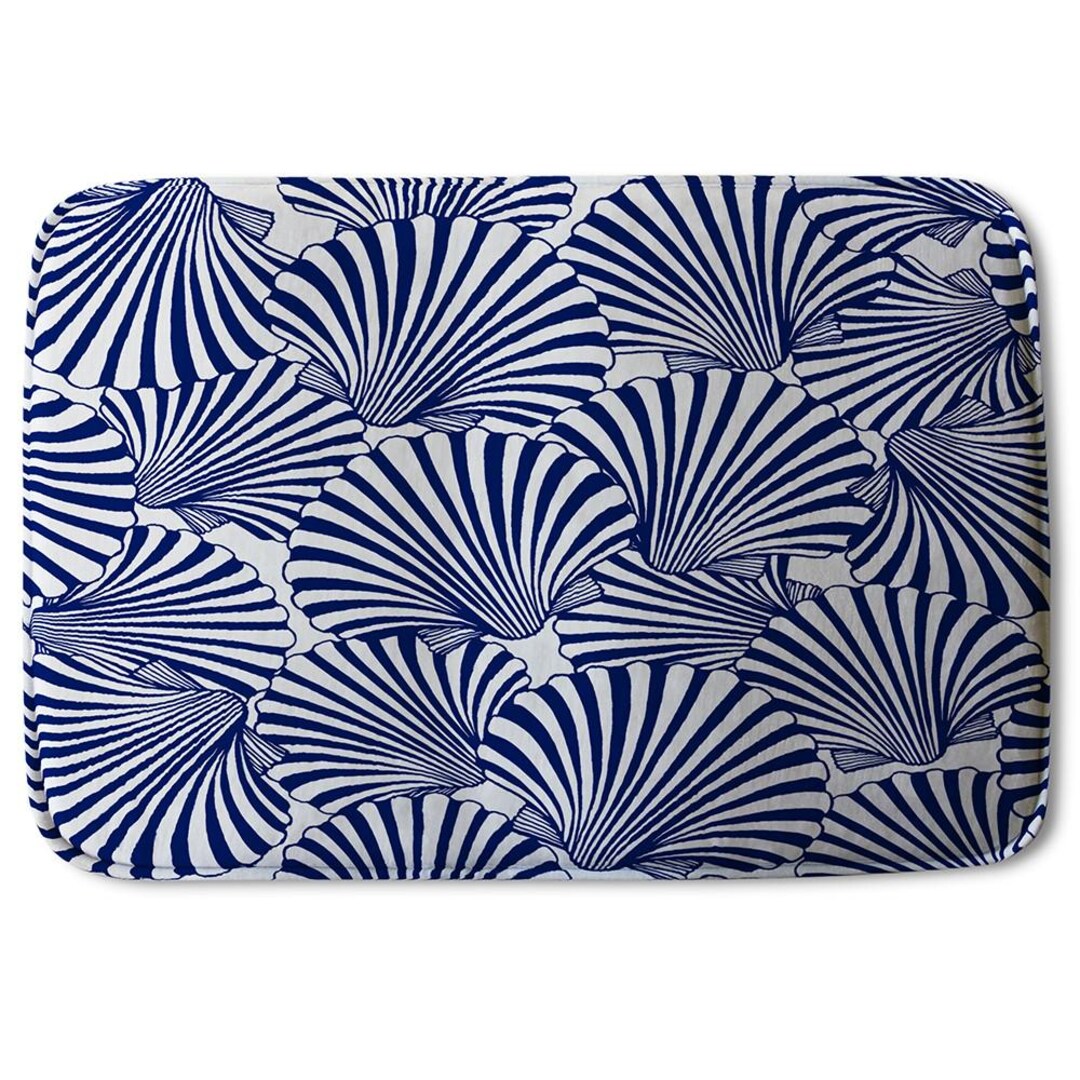 Striped Sea Shells bath Mat - Etsy