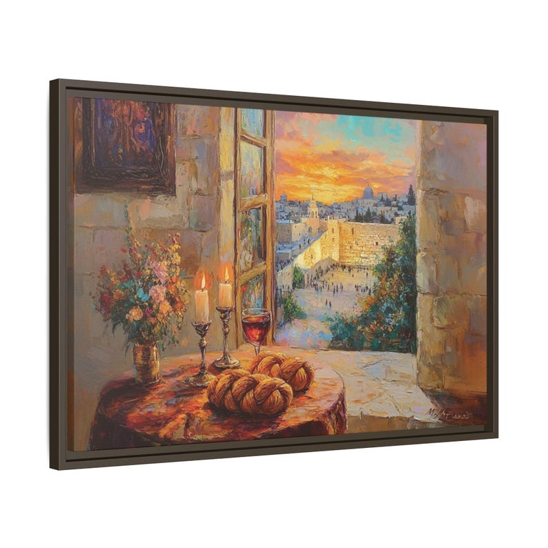 Shabbat Sunset Jerusalem Kotel Wall Art: Jewish Spiritual Home Decor ...