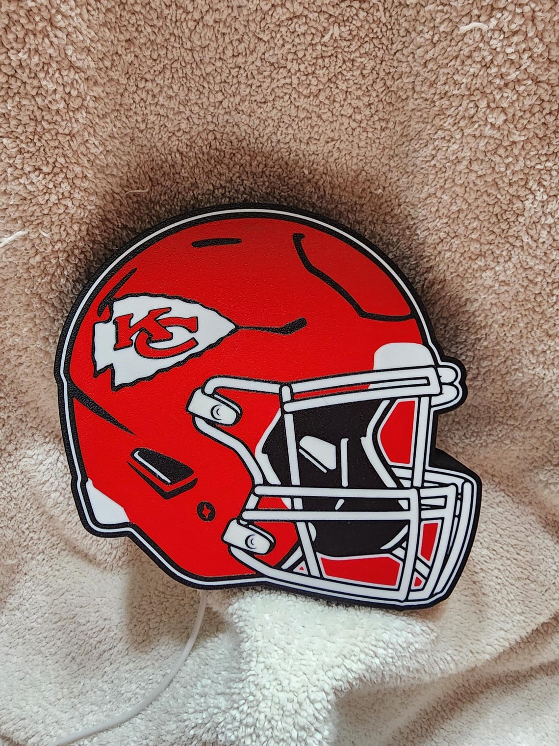 Kansas City Chiefs Helmet Light Box - Etsy