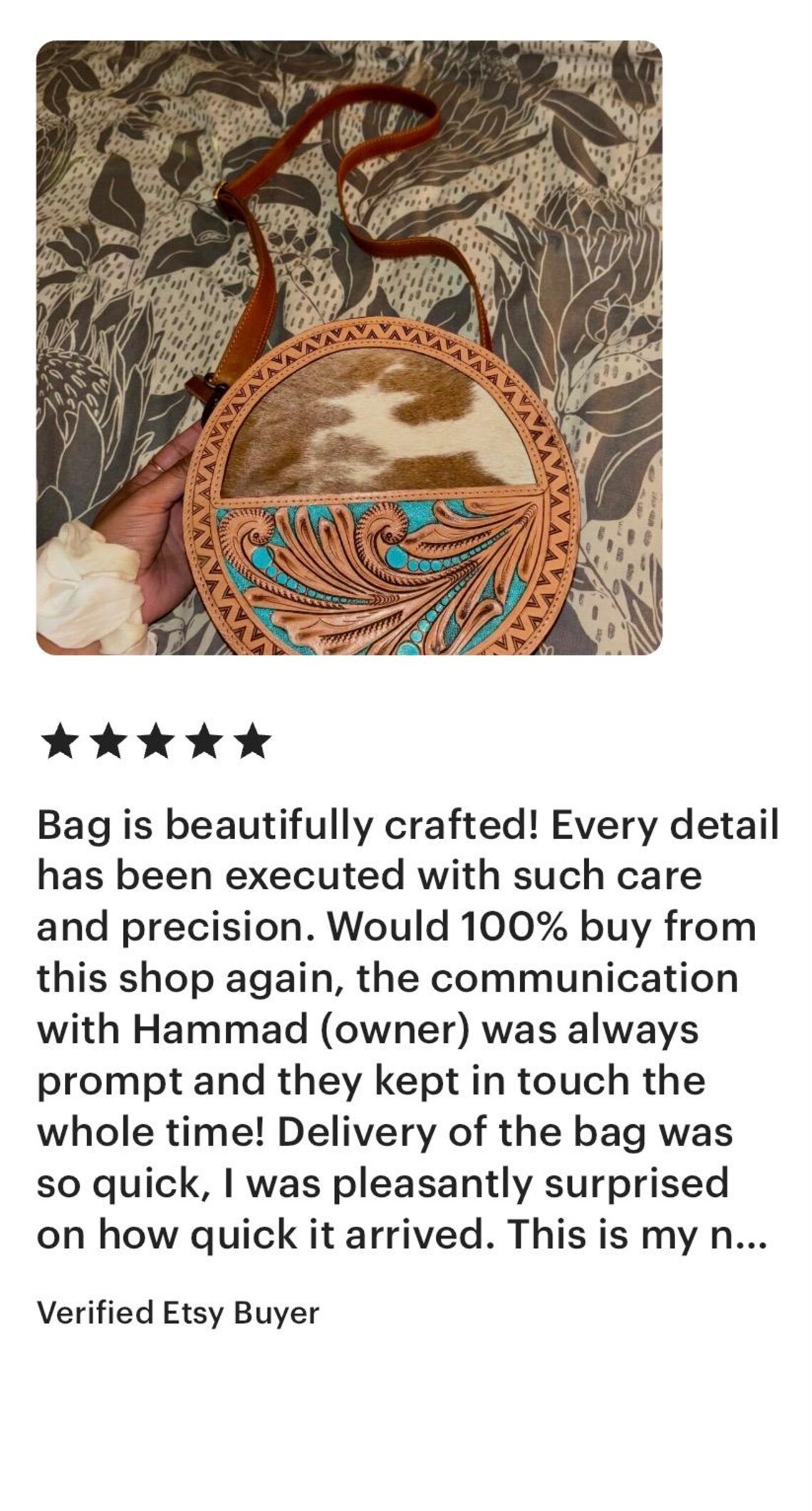 Handmade Leather Crossbody Bag: Western Floral Tooled Shoulder Purse - Etsy