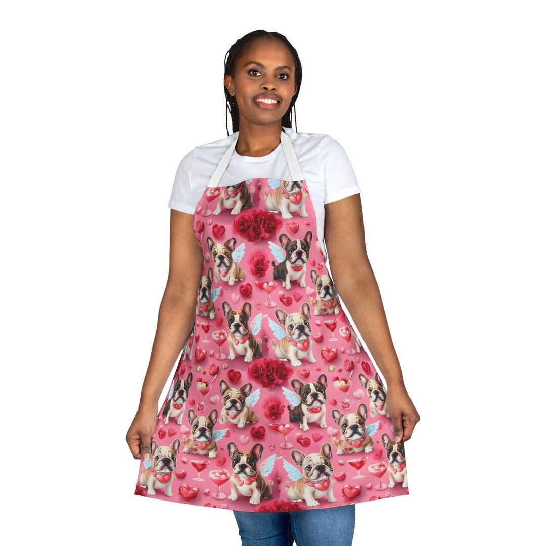 Bulldog Valentine’s Day Apron (french) - Etsy