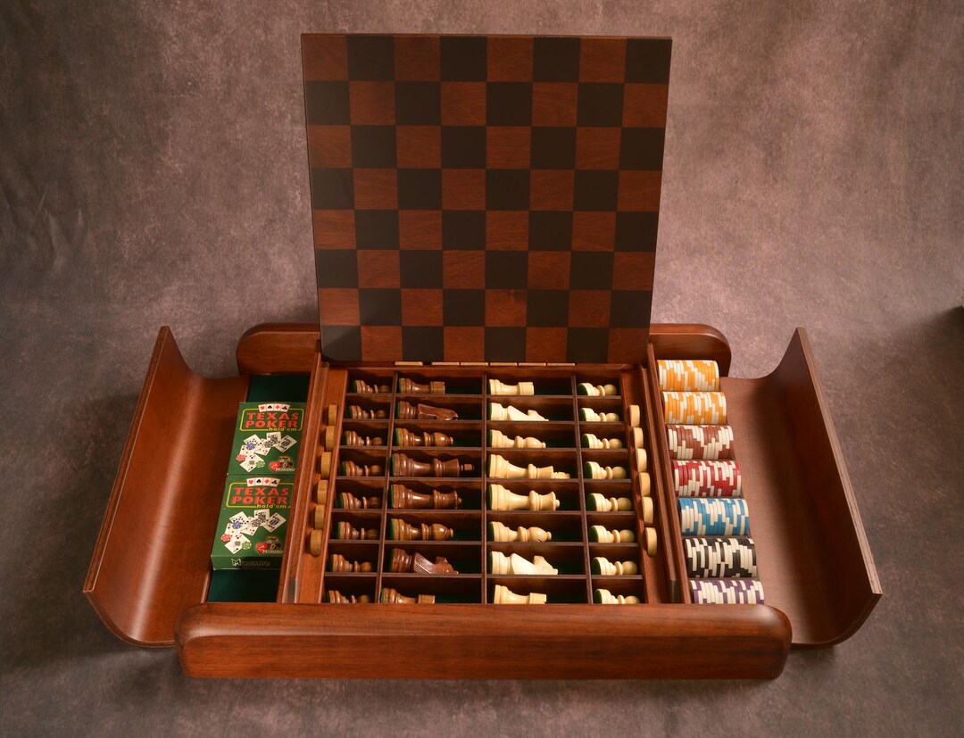 Chessboard With Silkscreened Checkers - Complete Set of Elegant and ...