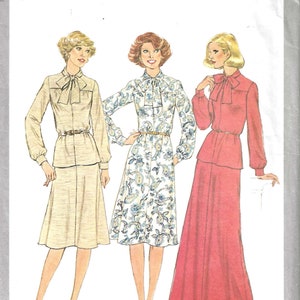 1970's Simplicity 8311 Sewing Pattern Dress or Blouse & Skirt Street or ...