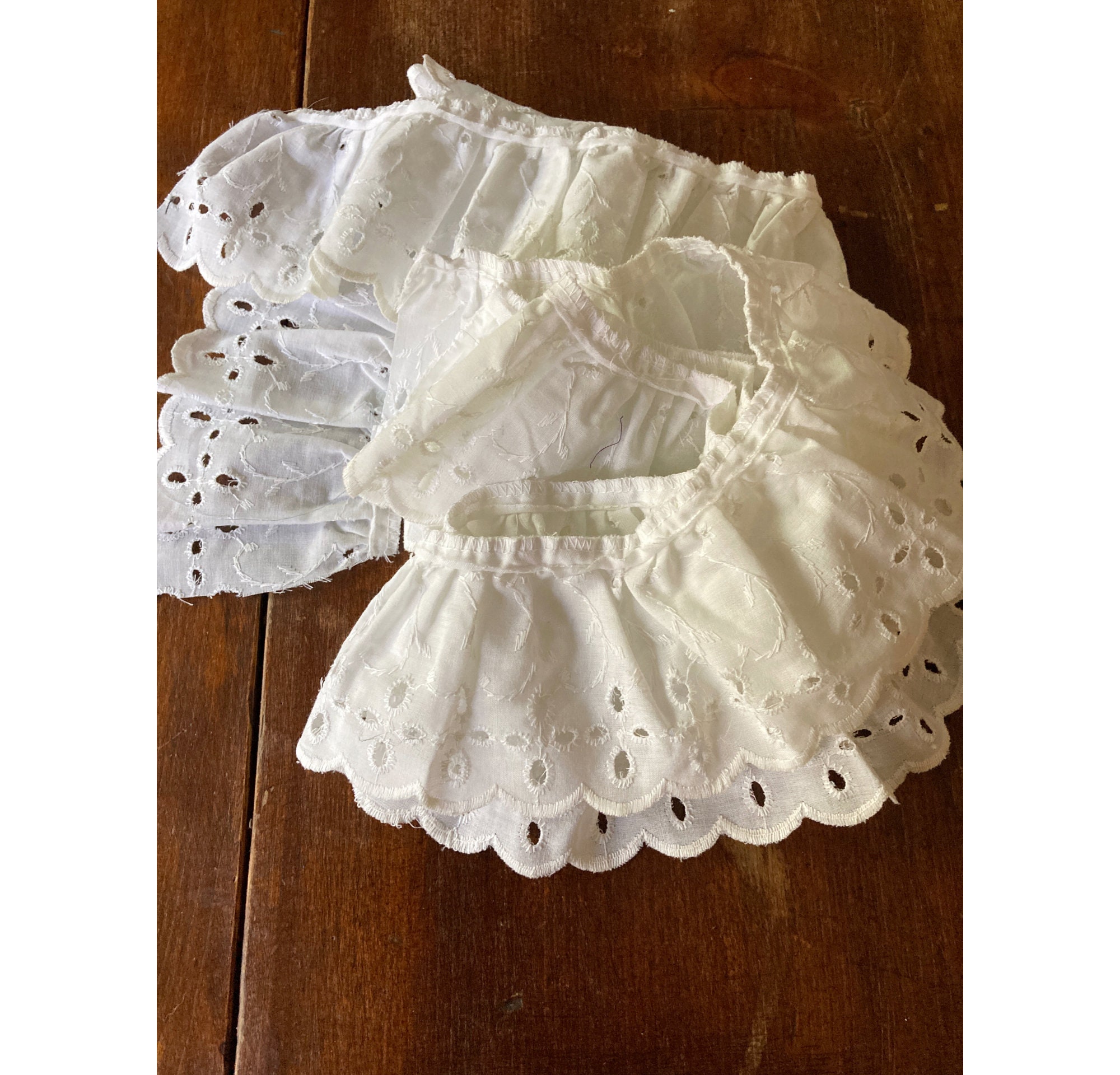 White Eyelet Ruffle Trim for Petticoat or Dress Hemline Trim - Etsy