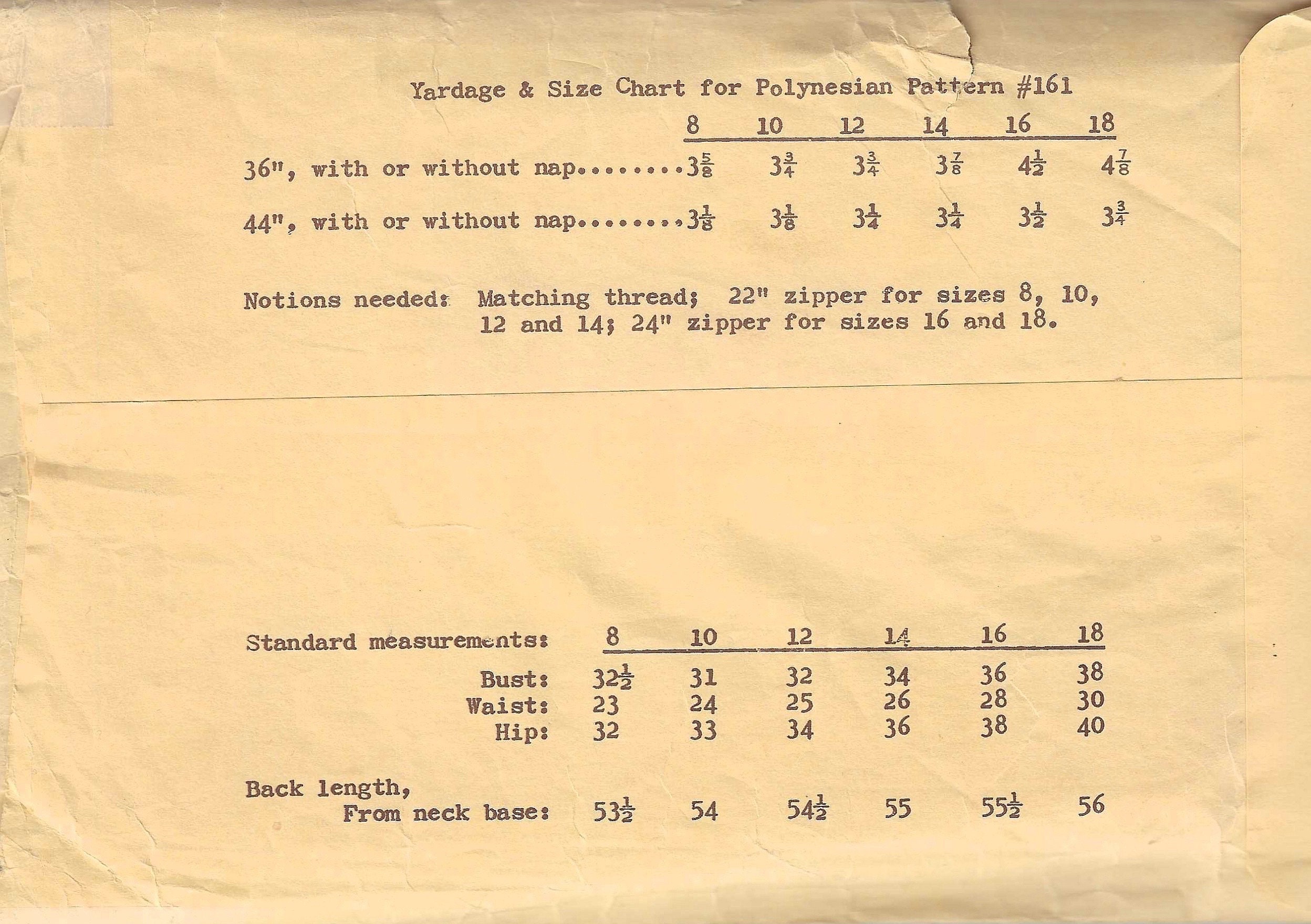 Polynesian Sewing Pattern 161 Sheath Dress Floor Length With Back ...