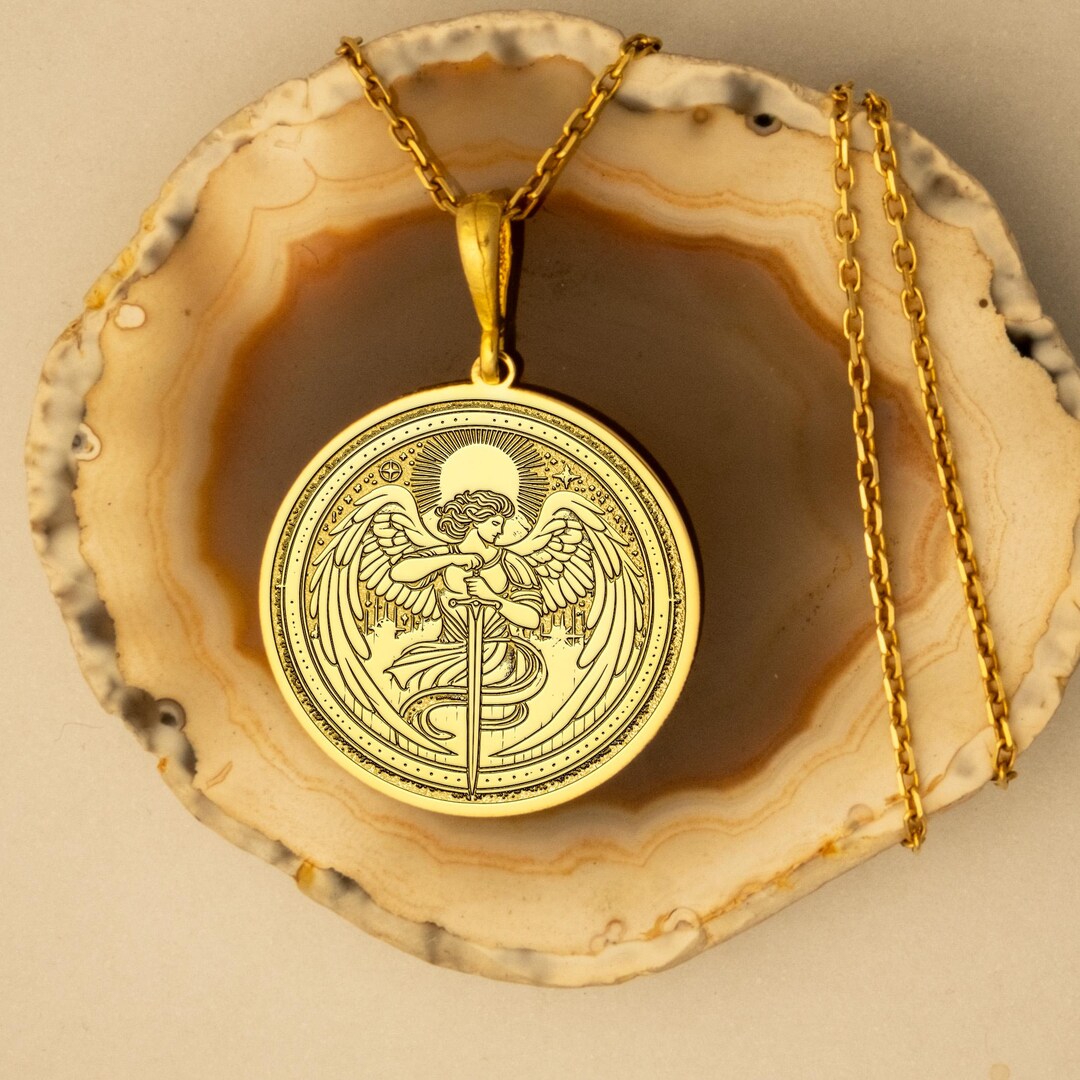 Archangel Michael Pendant – Divine Shield of Protection and Strength ...