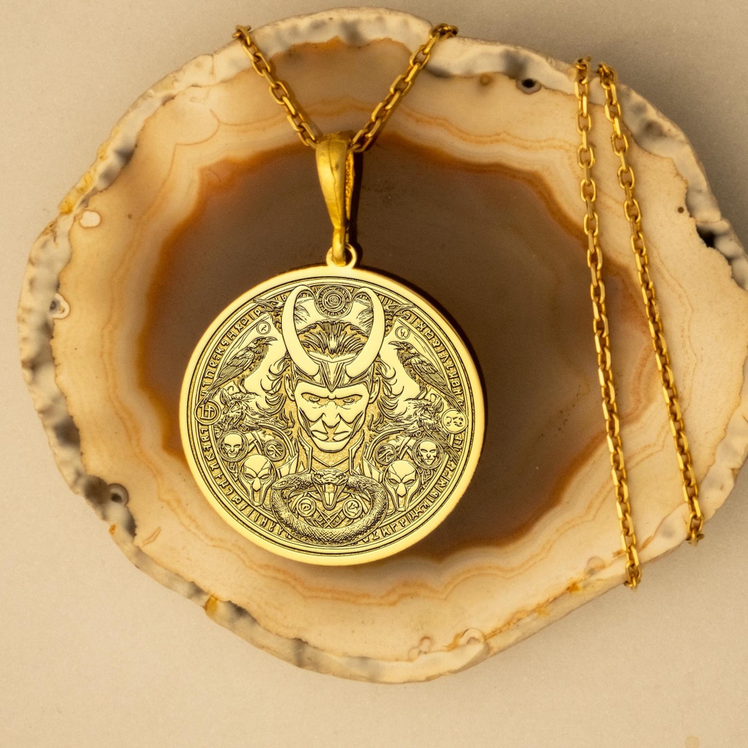 Loki Pendant - Norse Mythology Loki Necklace – Trickster God Charm ...