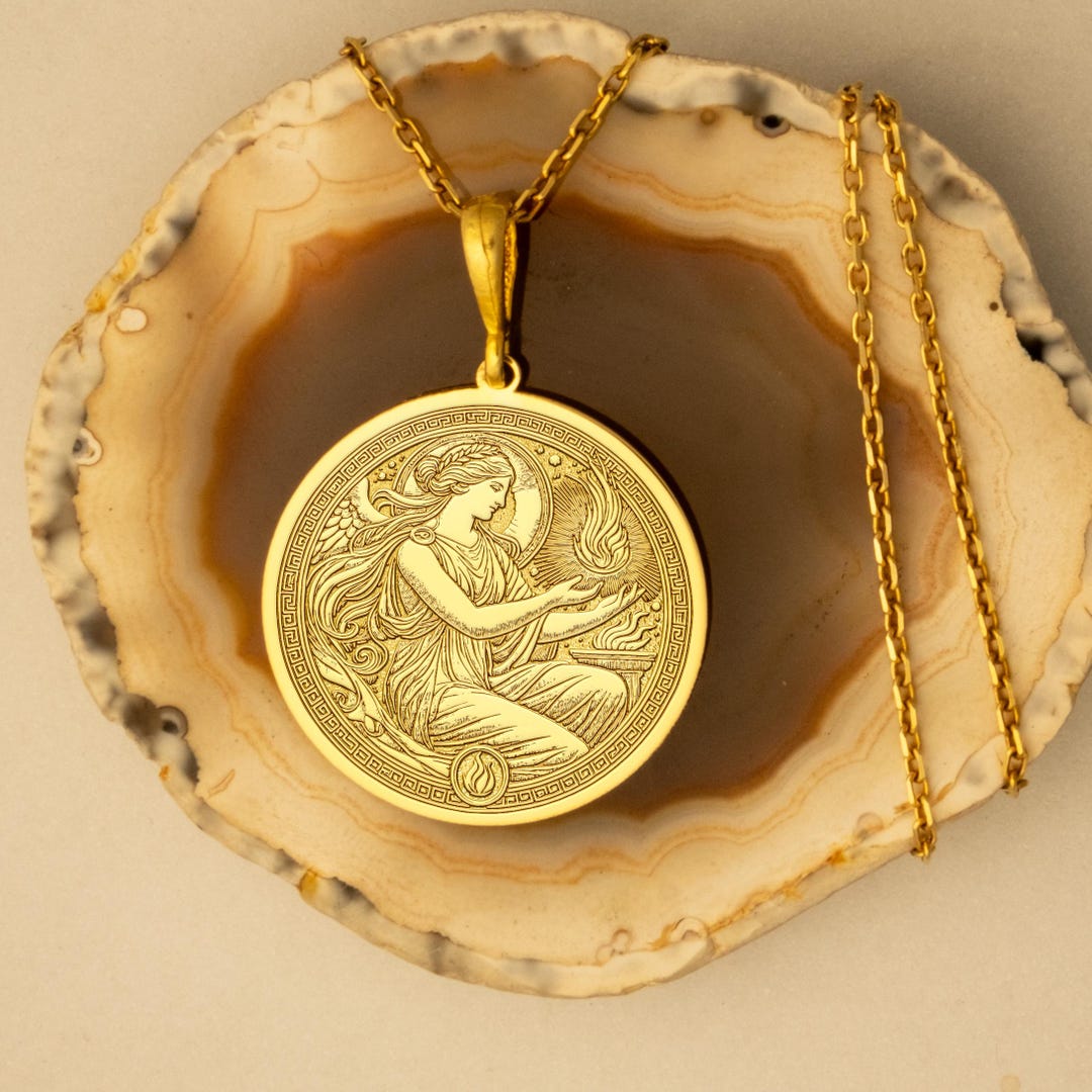 Hestia Goddess Necklace – Symbol of Hearth, Home & Divine Feminine ...