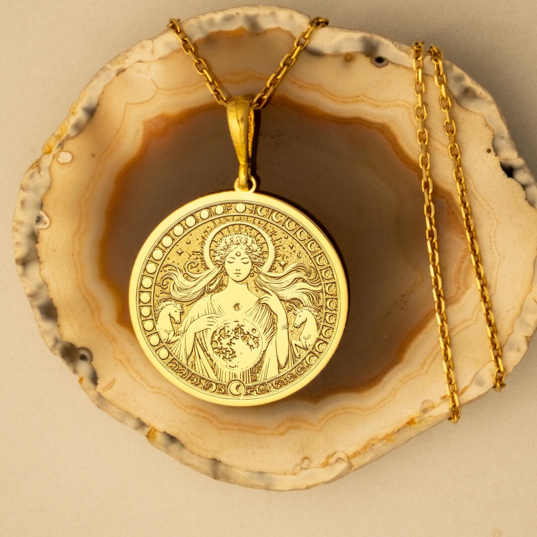 Selene Necklace – Symbol of the Moon, Feminine Energy & Divine ...