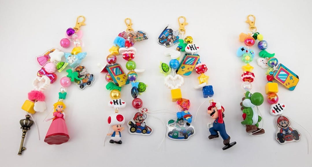 Mario Brothers and Friends Junk Journal Charms - Etsy