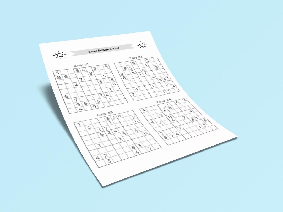 Printable Sudoku 2025: Easy and Medium Large Print Puzzle Sheets for ...
