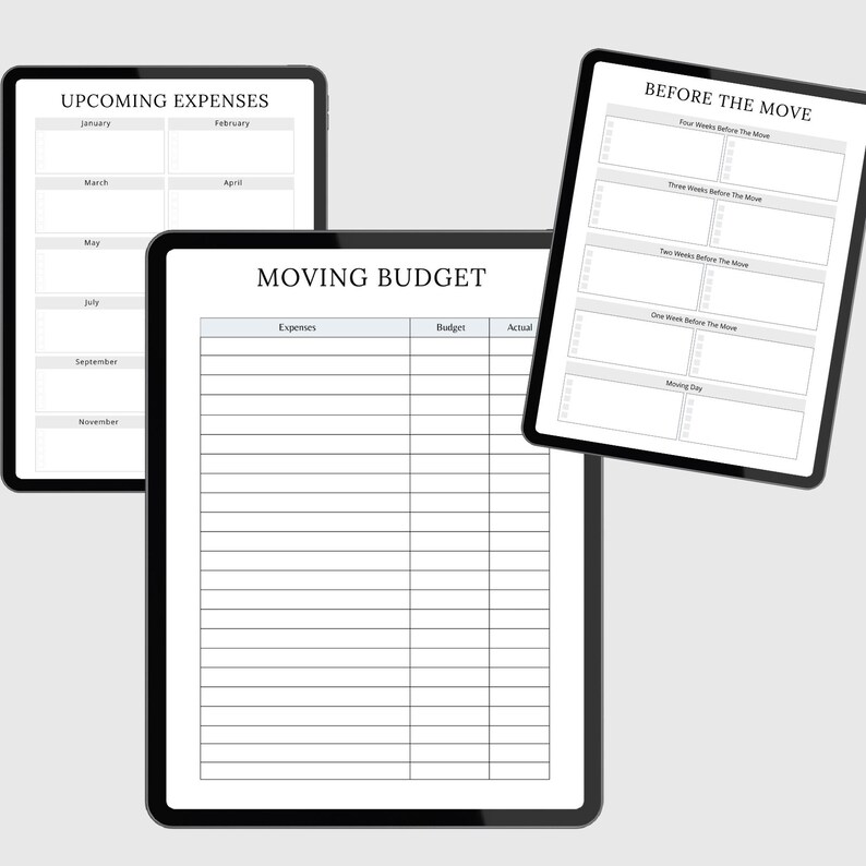 Relocation Planner | Moving Checklist | Binder | Labels | Garage Sale ...