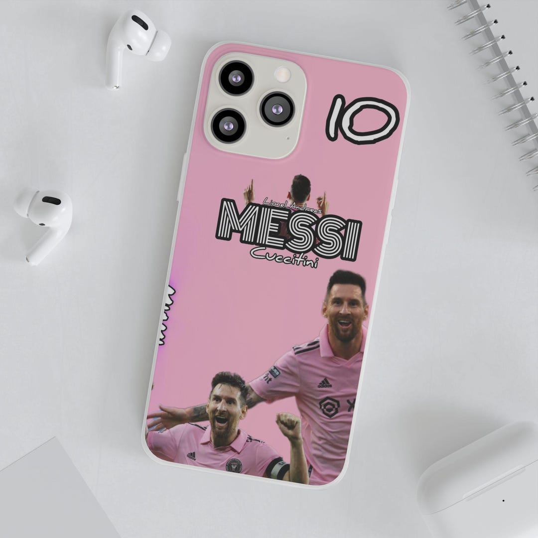 Messi Themed Flexi Case, Soccer Player Phone Cover, Sports Fan Gift ...
