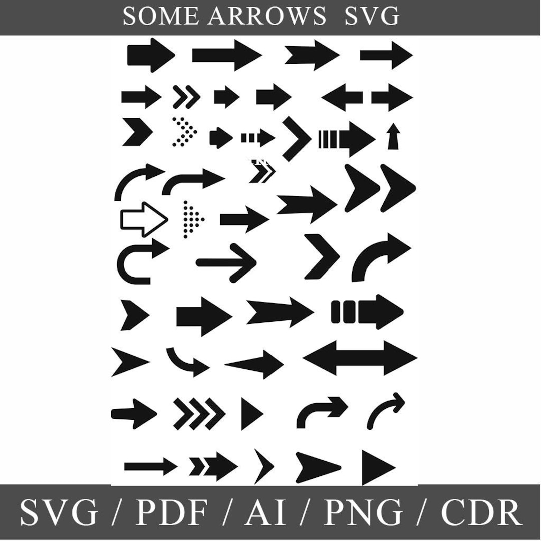 Arrows Icon SVG Cut File: Business Card Design (digital Download) - Etsy