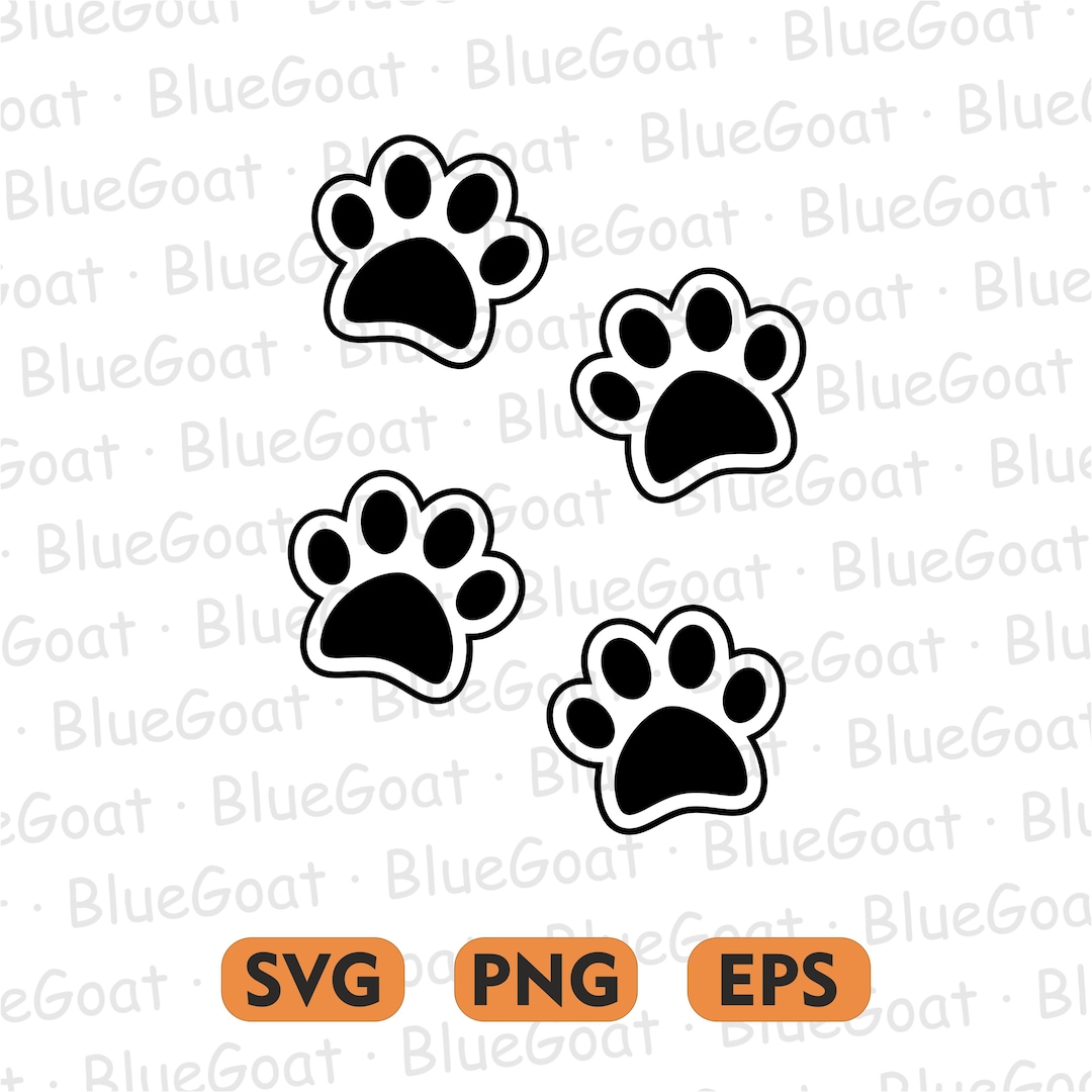 Dog Paw Prints SVG Bundle: DIY Crafts, Decals (digital Download) - Etsy