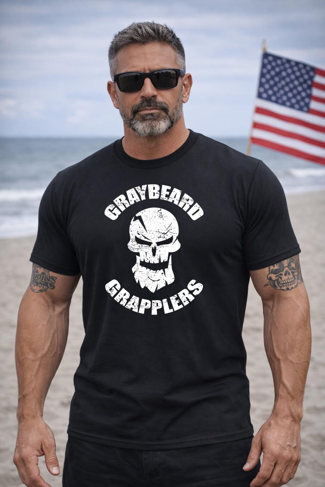 Graybeard Grapplers Logo Tee - Jiu-jitsu Tee - Etsy