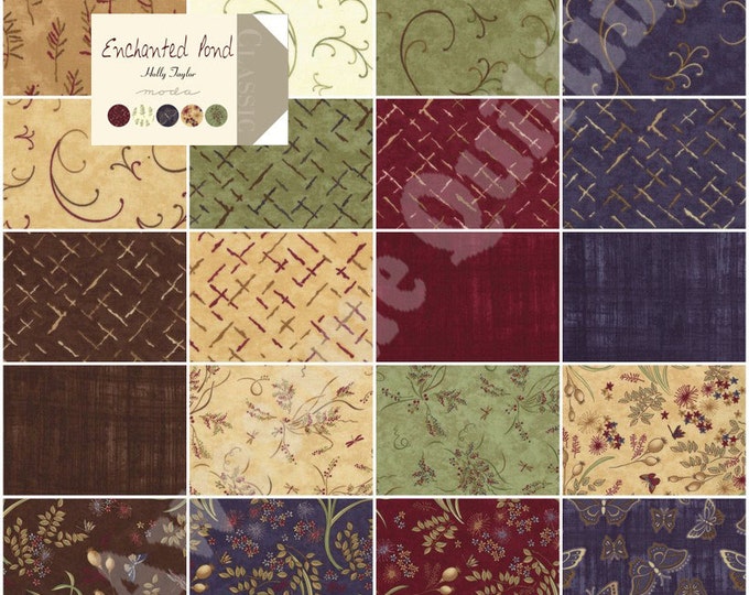 Charm Pack Enchanted Pond MODA Quilting Fabric Squares by - Etsy