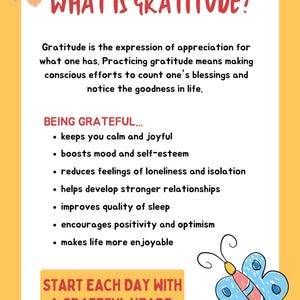 Gratitude Journal for Kids- Printable Pdf - Etsy