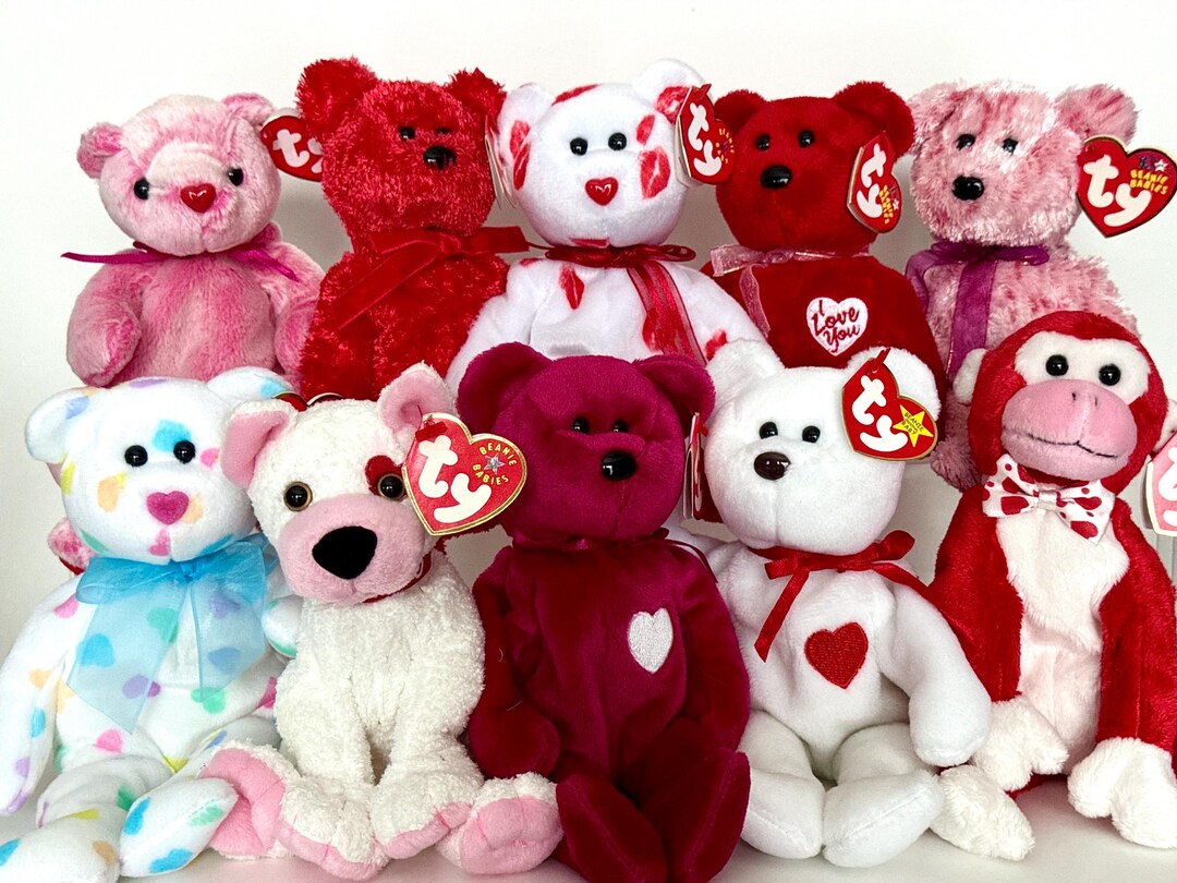 Ty Beanie Babies Valentines Day Lot of 10 Retired - Etsy