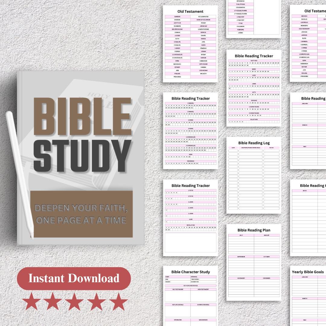 2025 Bible Study Journal, Christian Planner, Faith Journal, Religious ...