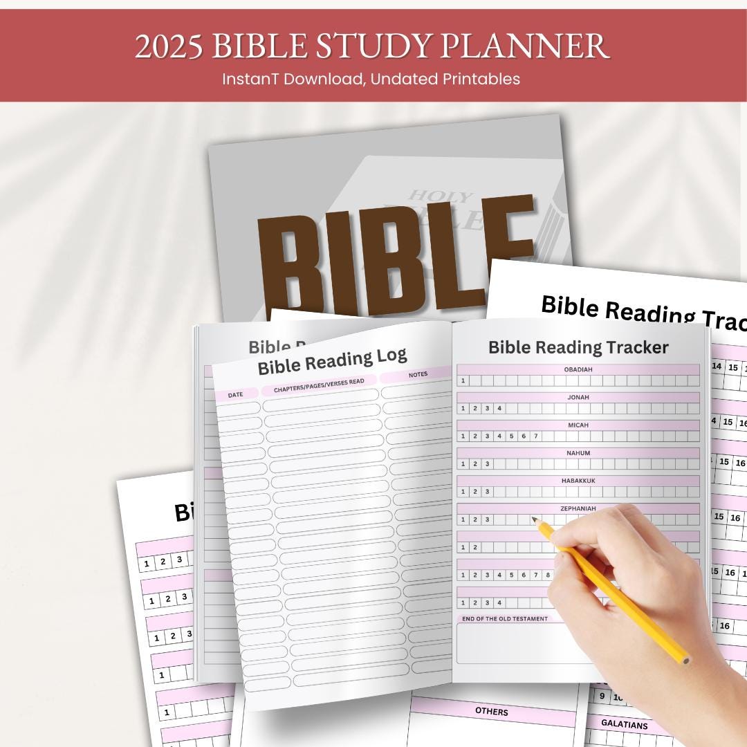 2025 Bible Study Journal, Christian Planner, Faith Journal, Religious ...