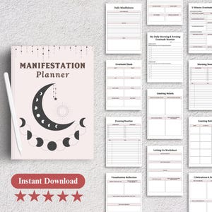 Manifestation Planner With Vision Board, Law of Attraction Journal ...