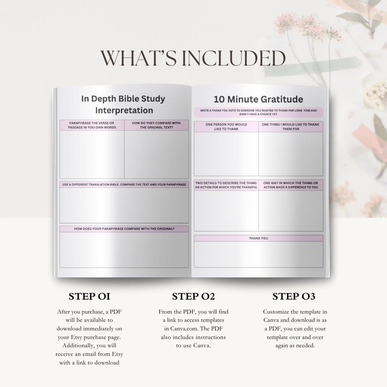 2025 Bible Study Journal, Christian Planner, Faith Journal, Religious ...