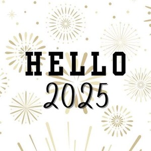 DIGITAL New Year 2025 Sign - Etsy