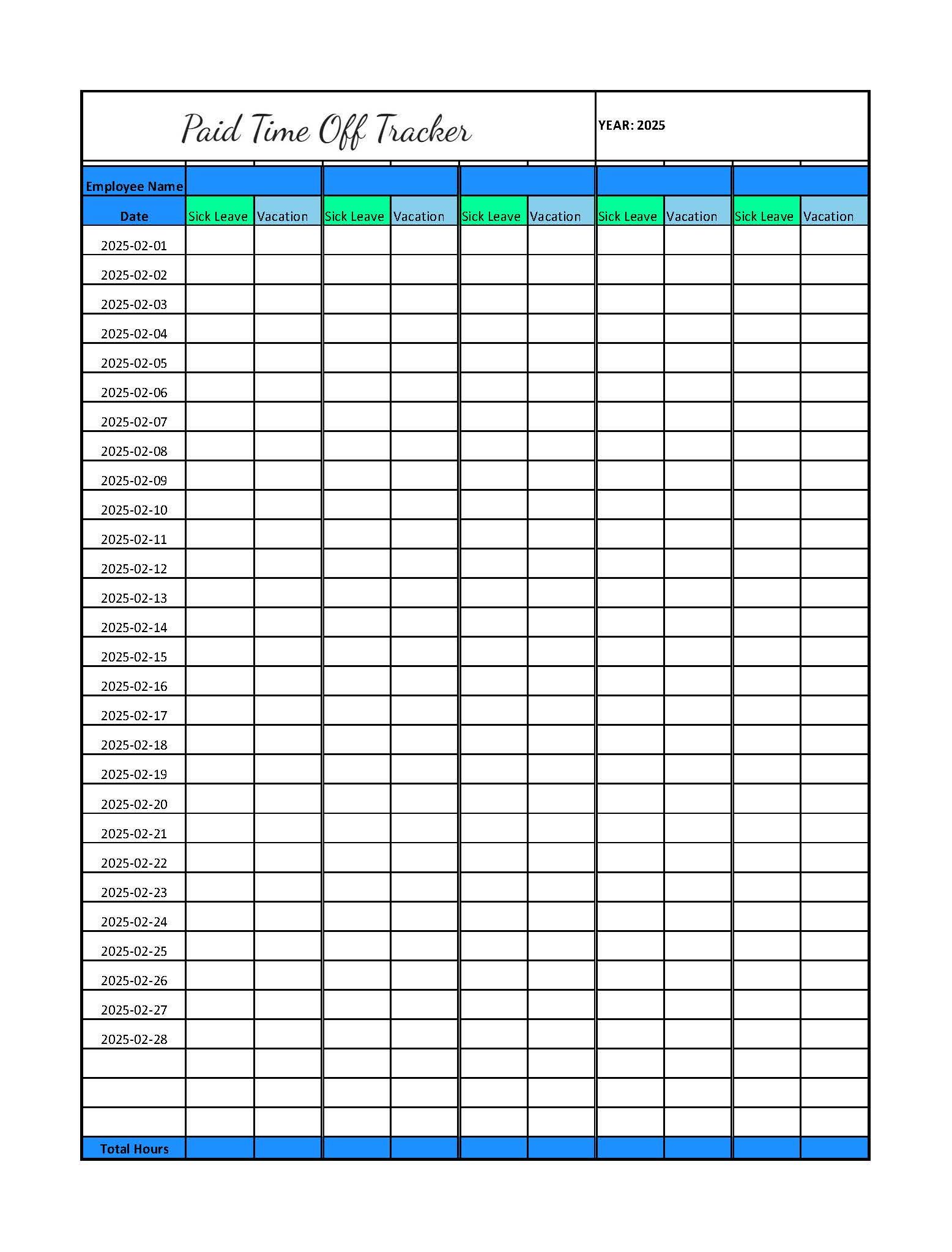 15-page Bundle Includes 2 Printable Weekly Timesheet Templates and a ...