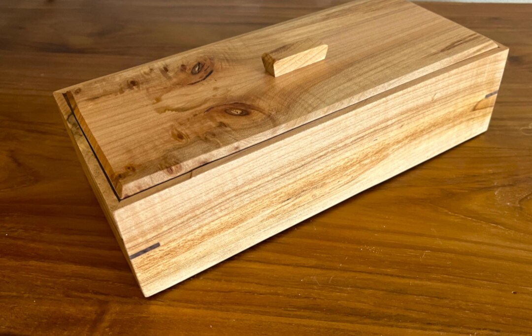 Spalted Maple Box With Lift off Lid. - Etsy