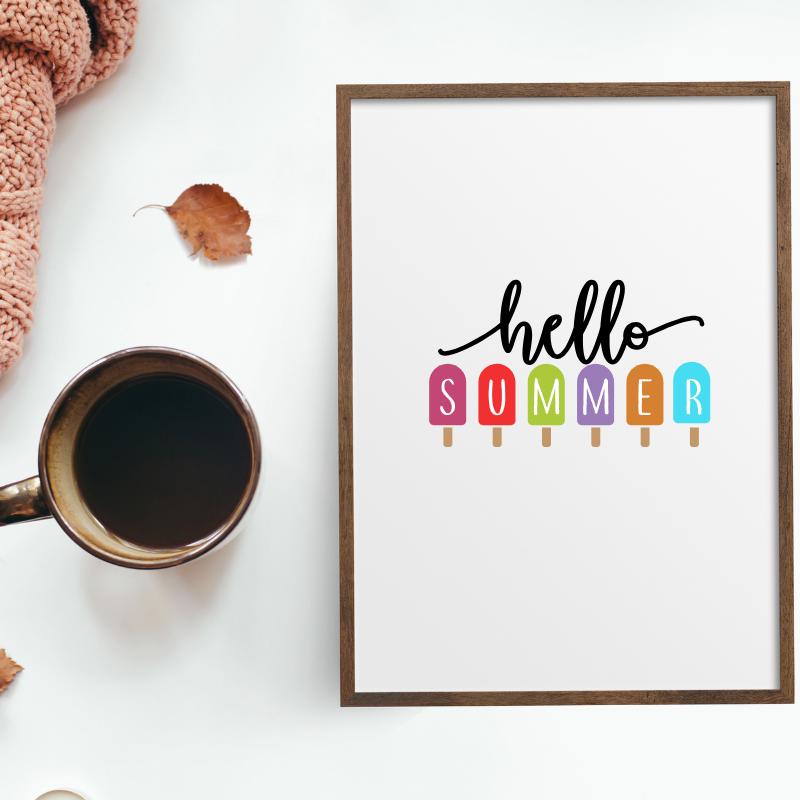 Hello Summer SVG Bundle: Beach, Lemon, Watermelon Designs (digital ...