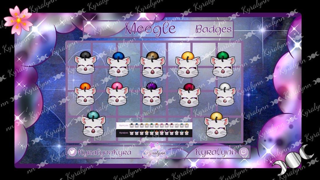 Moogle Twitch Badges Final Fantast XIV - Etsy