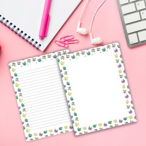 Cute Printable Stationery Instant Download Digital Note Paper Papers ...