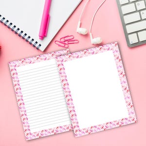 Cute Printable Stationery Instant Download Digital Note Paper Papers ...
