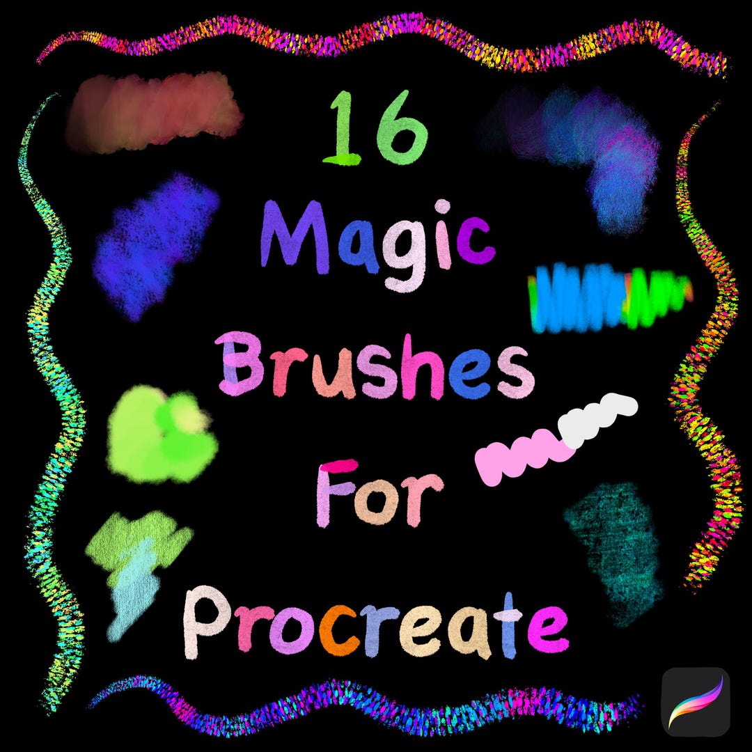 Magic Brushes for Procreate | Set of 16 Brushes | Color Changing Brush Set for Procreate ...
