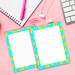 Cute Printable Stationery Instant Download Digital Note Paper Papers ...