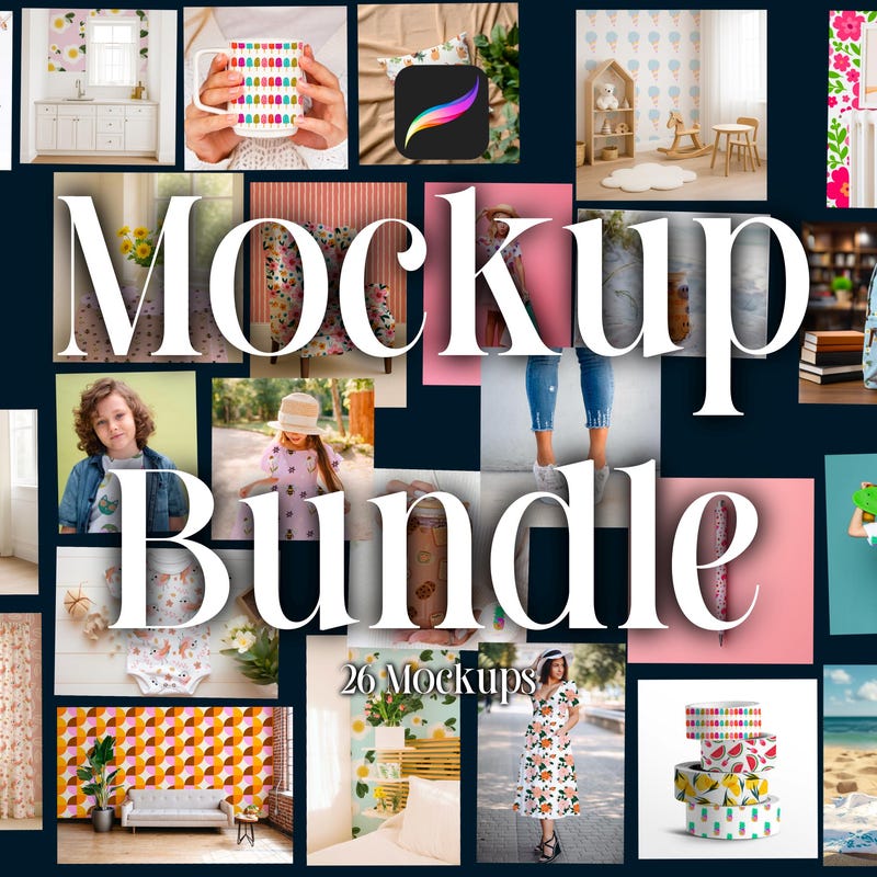 Procreate Wallpaper Mockups - Etsy