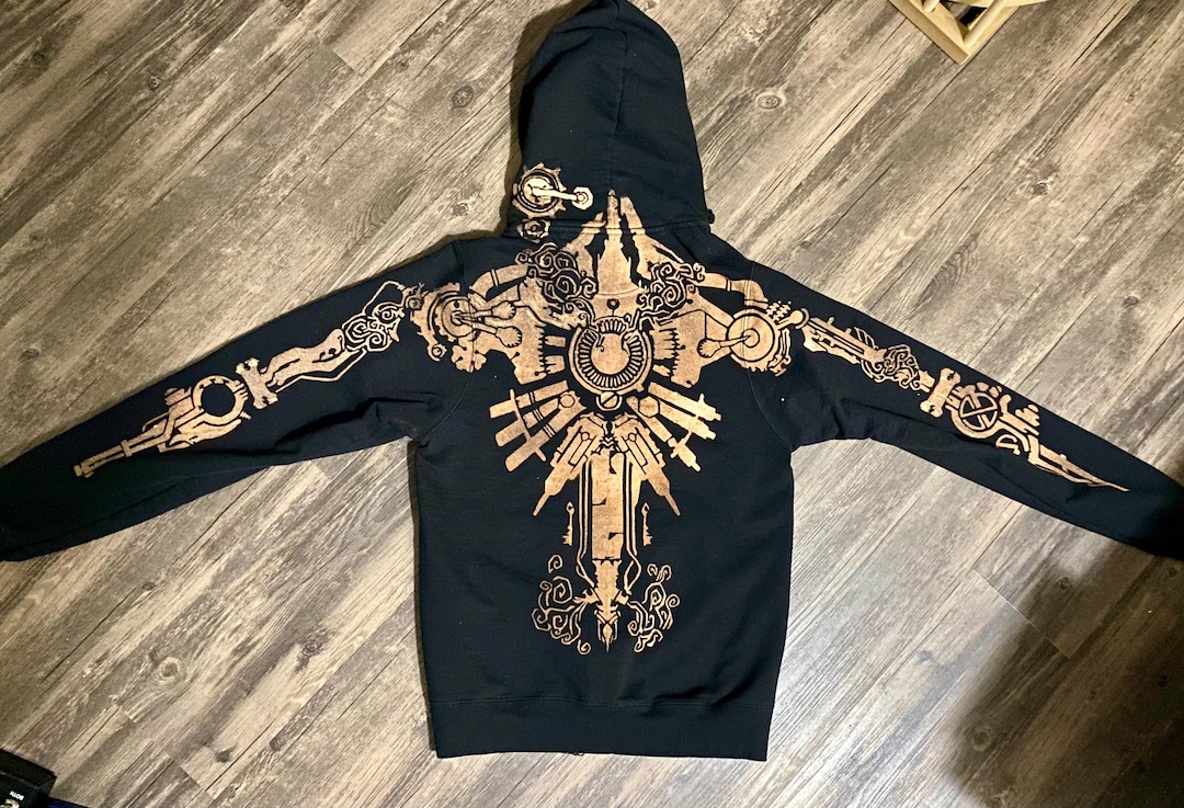 Vi Arcane Back Tattoo Zip Hoodie League of Legends Caitvi Bleach ...